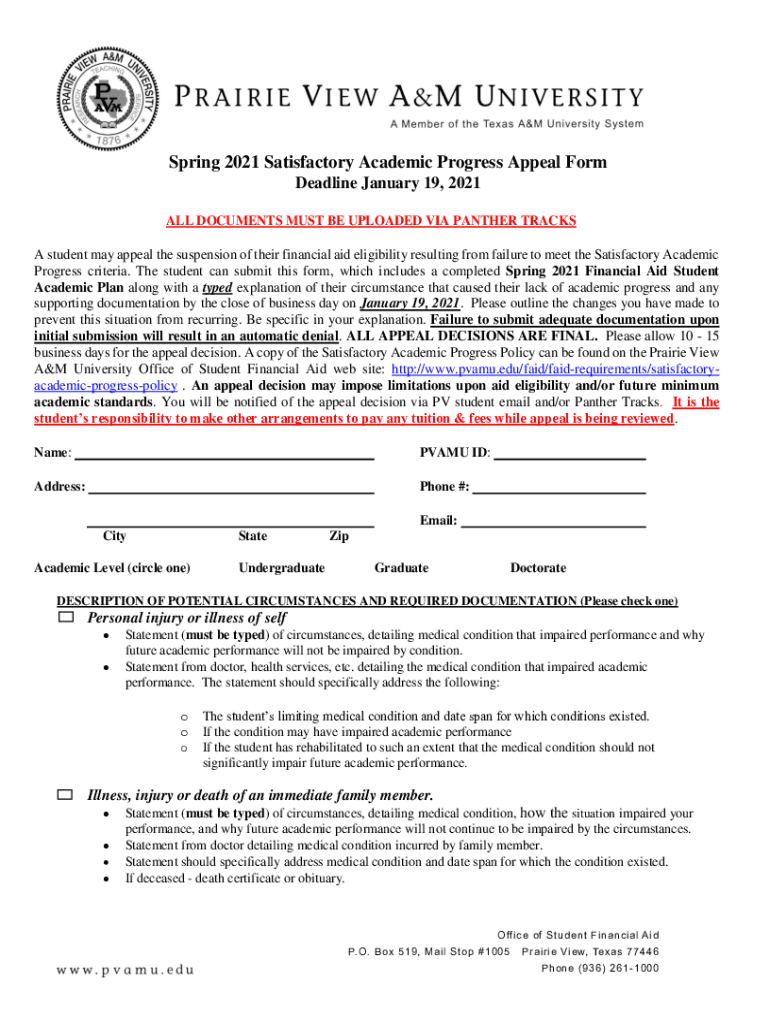 Fillable Online Satisfactory Academic Progress Appeal Form - New York University Fax Email Print ...