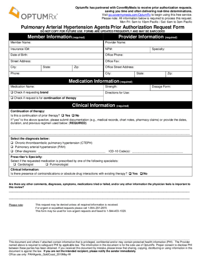 Fillable Online goldcoast.optumrx.com content damDO NOT COPY FOR FUTURE ...