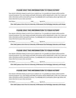 Fillable Online Biopsy: Types of biopsy procedures used to diagnose ...