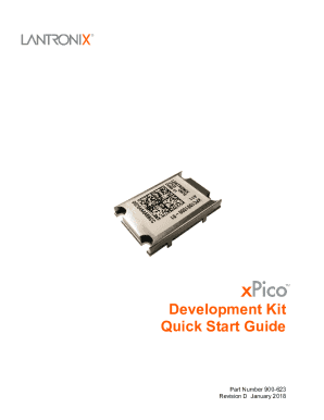 Fillable Online xPico Development Kit Quick Start Guide - Mouser ...