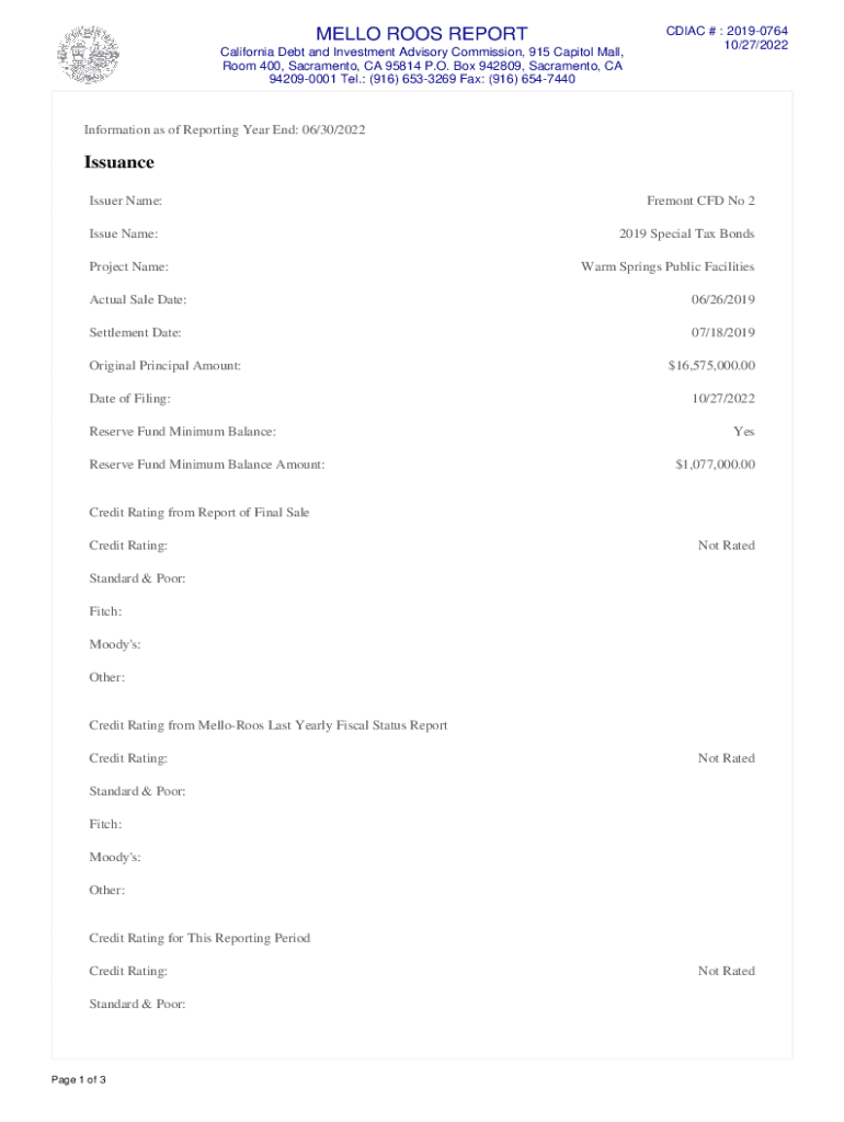 Fillable Online dublin.ca.gov2021-Dublin-IA-1---Mello-RoosSTATE OF ...