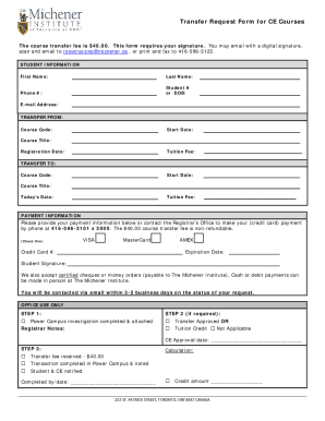 Fillable Online Transfer Request Form TemplateJotform Fax Email Print ...