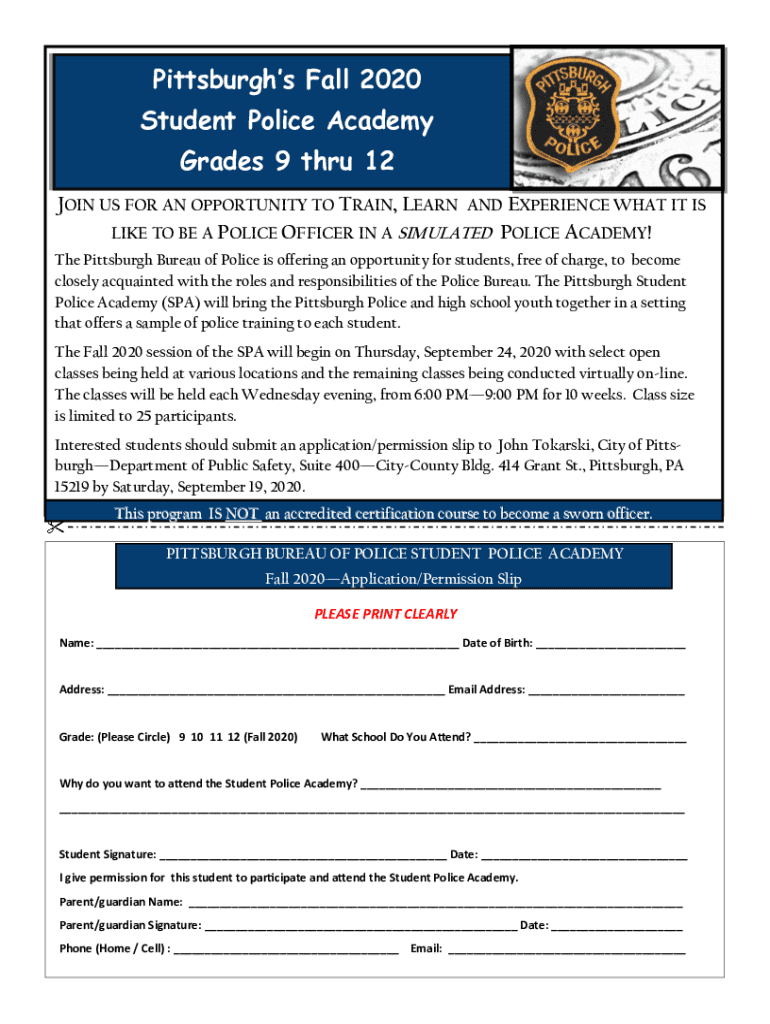 Fillable Online apps pittsburghpa Pittsburgh Bureau of Police - Police ...