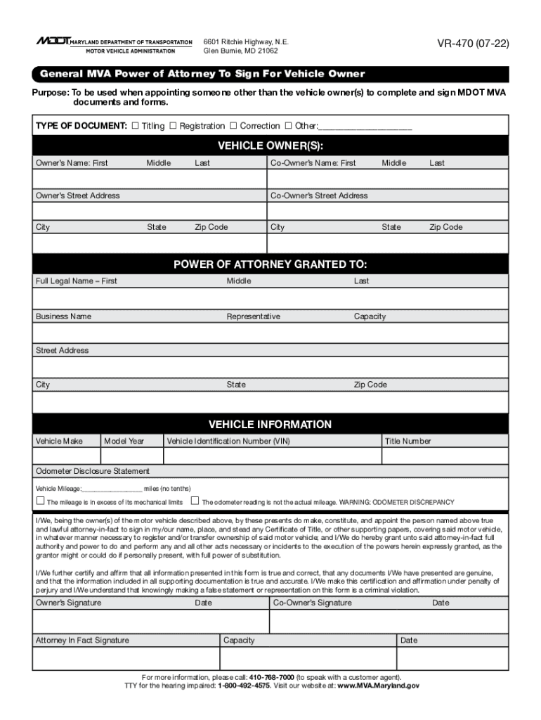 Fillable Online Restricted Power of Attorney To Sign For Vehicle Owner Fax Email Print - pdfFiller