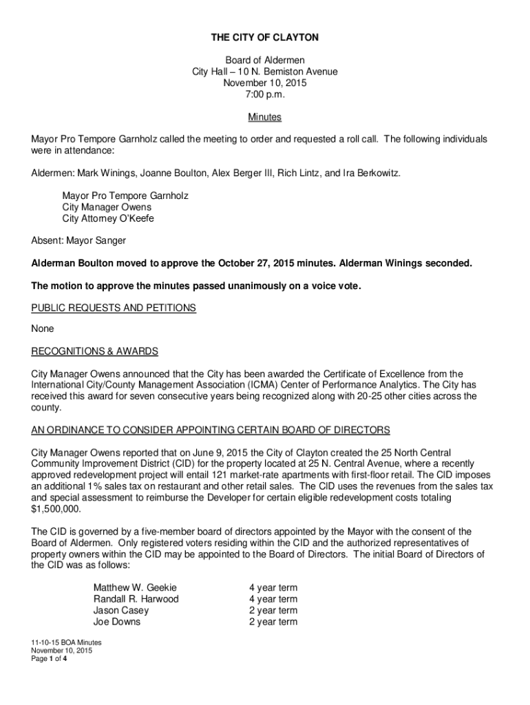 Fillable Online City of Clayton, MO Home Fax Email Print - pdfFiller