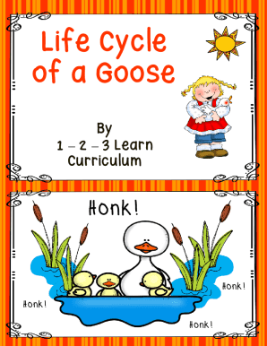 Fillable Online Life Cycle of a Goose Worksheet (free printable ...