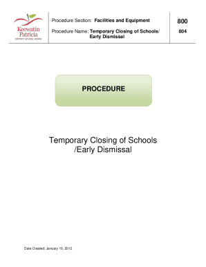 Fillable Online Temporary Closing of School Sample ClausesLaw Insider ...