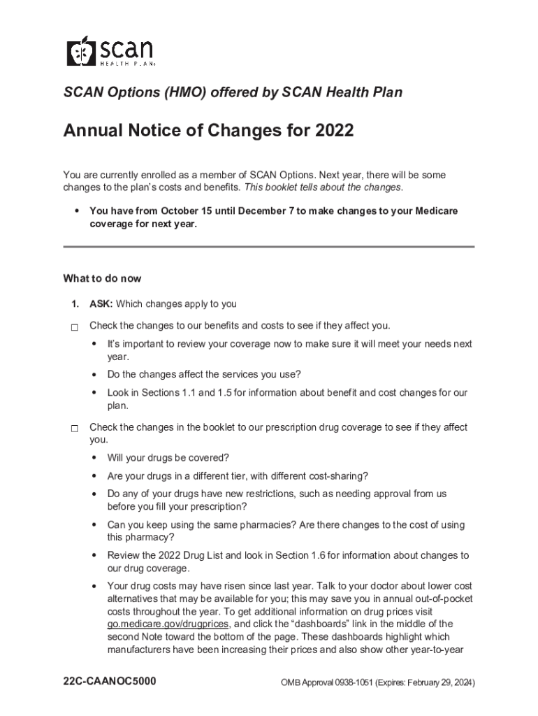 Fillable Online SCAN Classic (HMO) - 2023 SCAN Health PlanSCAN ...