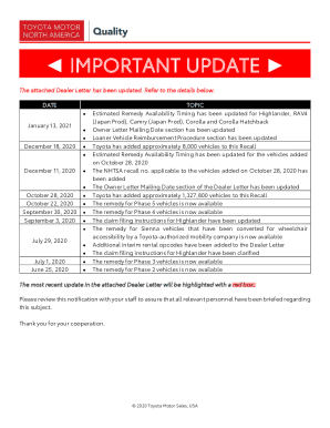 Fillable Online OMB Control No.: 2127-0004 Part 573 Safety Recall ...