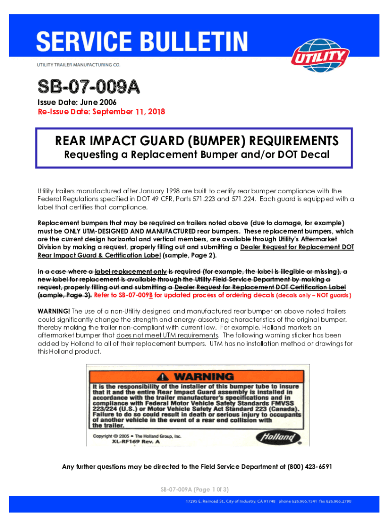 Fillable Online Federal Motor Vehicle Safety Standards; Rear Impact ...