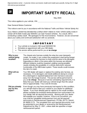 Fillable Online Isuzu Motors Limited has decided that a defect which ...