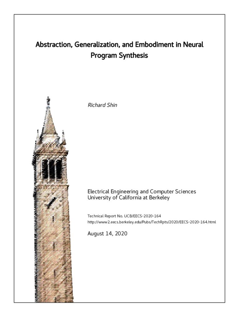 Fillable Online Abstraction Generalization And Embodiment In Neural Program Synthesis Fax