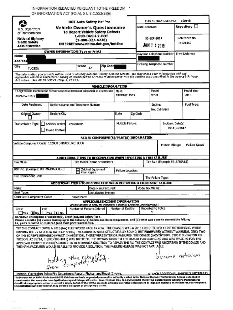 Fillable Online IN FORM AT ION REDACTED PU RS UAN TTOTH E FREEDOM OF INFORMA T 'iON ACT ... Fax ...