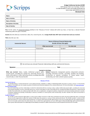 Fillable Online 1 Disclosure Form Template.docx Fax Email Print - pdfFiller