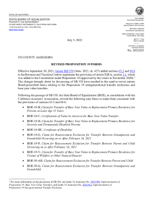 Fillable Online Revised Proposition 19 Forms. Revised Proposition 19 ...