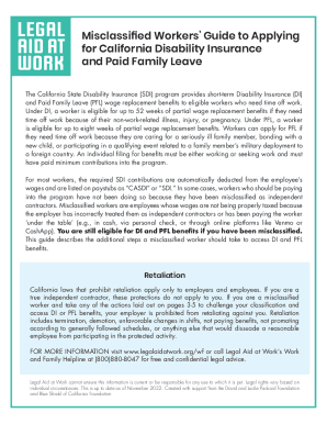 Fillable Online State Disability InsuranceTypes of Claims - California ...