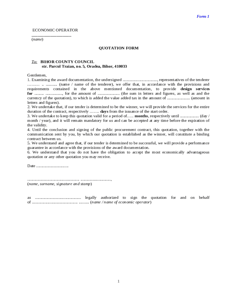 Quotation Free Quotation Templates - Edrawsoft Doc Template | pdfFiller