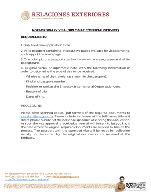 Fillable Online 1. Duly filled visa application form. 2. Valid passport ...