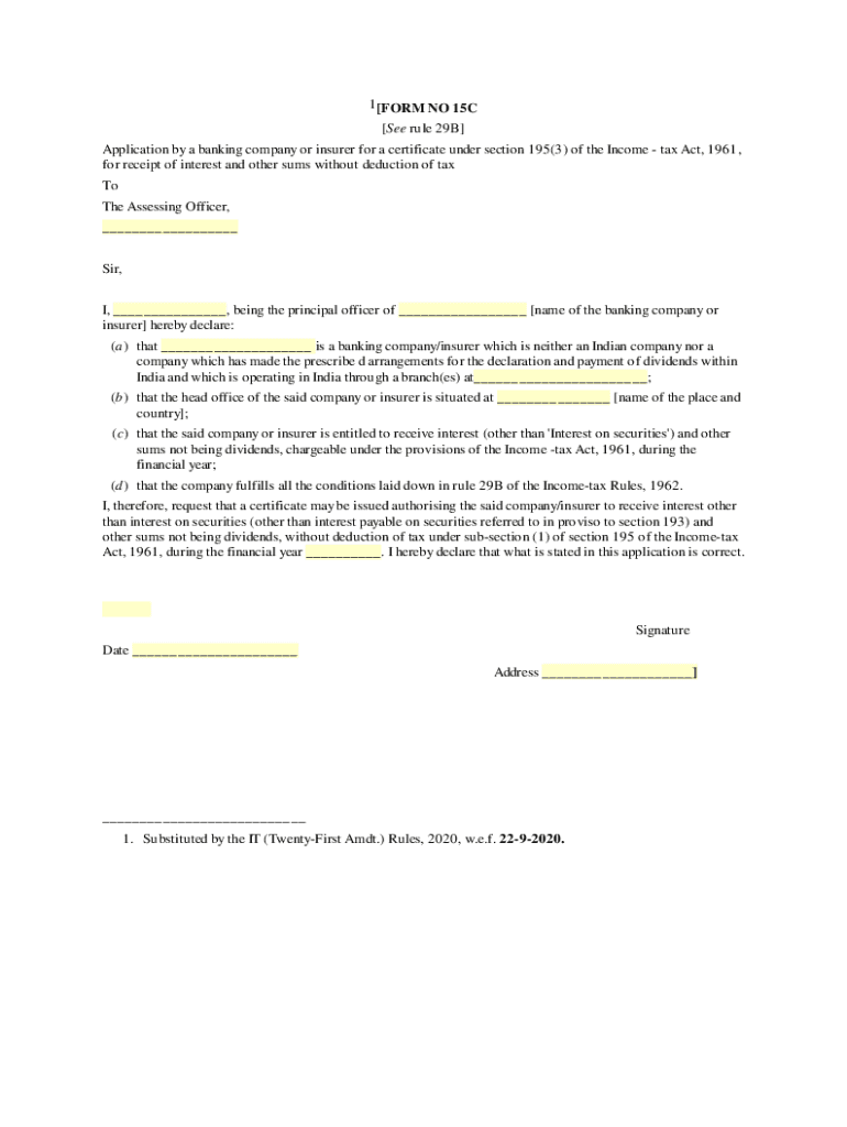 Fillable Online incometaxindia gov Download Income Tax FORM NO ...