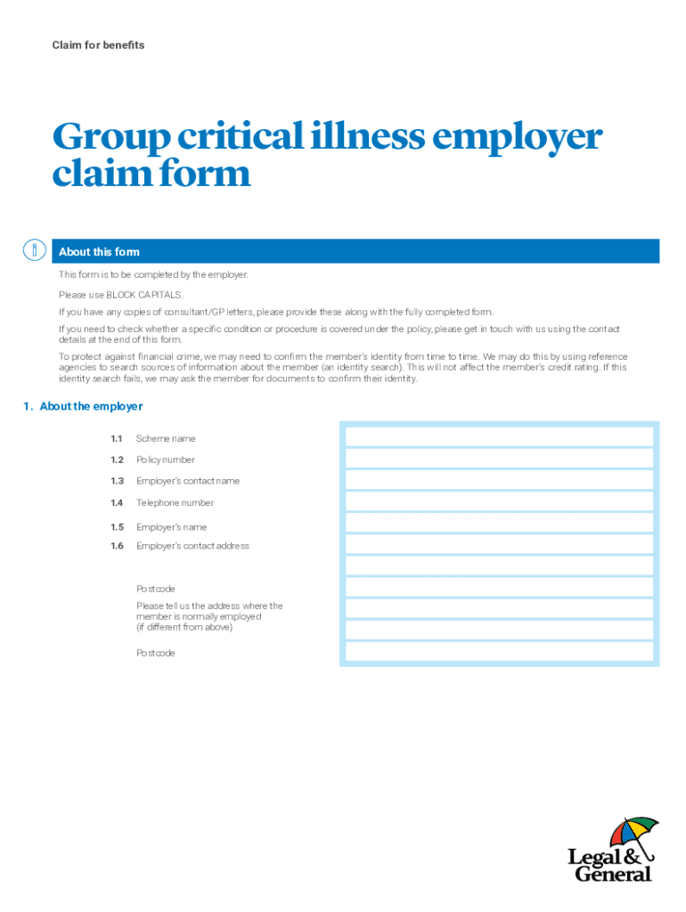 Fillable Online CIC claim form Fax Email Print - pdfFiller