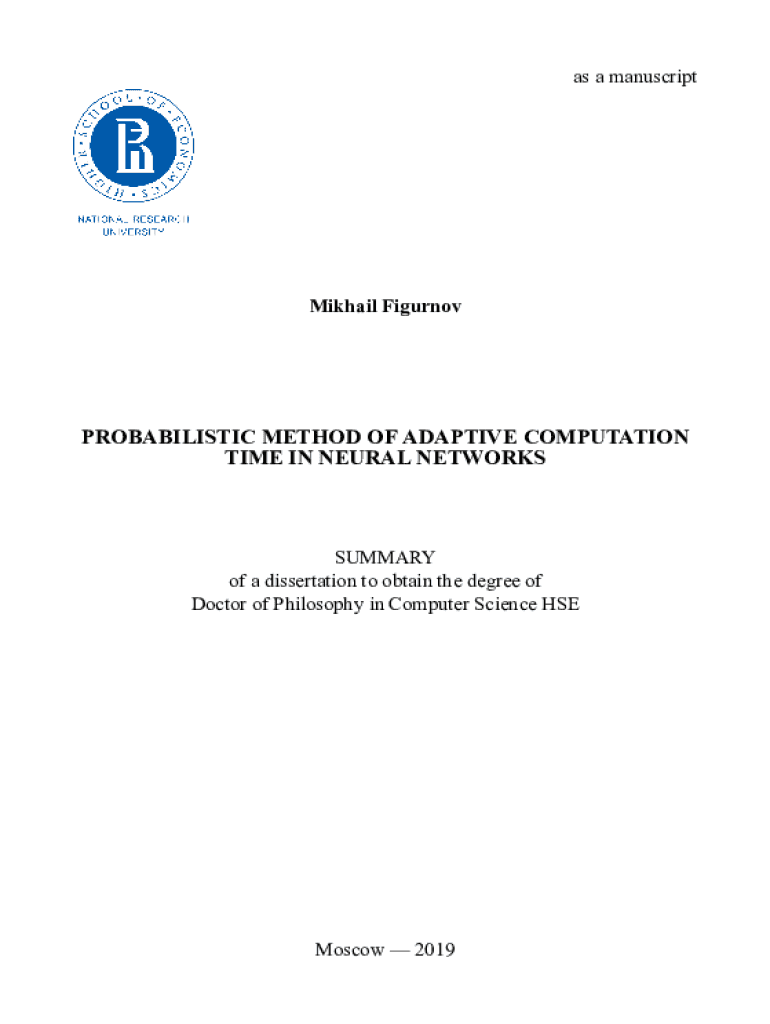 Fillable Online Adaptive Computation Time For Recurrent Neural Networks Fax Email Print Pdffiller