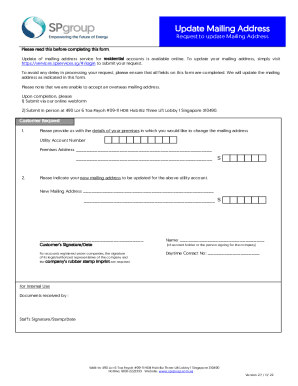 Fillable Online Update Mailing Address Form Fax Email Print - pdfFiller
