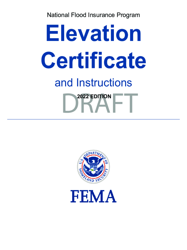 Fillable Online FEMA Form FF-206-FY-22-152 (3/22). ELEVATION ...