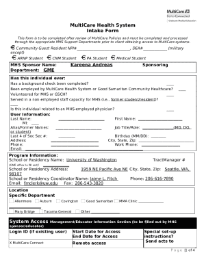 Patient Request s - MultiCare - depts washington Doc Template | pdfFiller