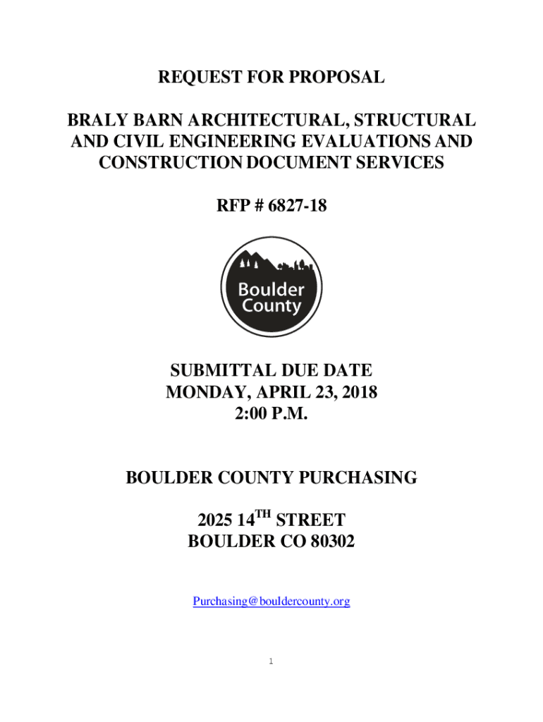 Fillable Online Request For Proposal (RFP) for Architectural and ...