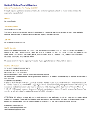 Fillable Online United States Postal Service - USPS Fax Email Print ...