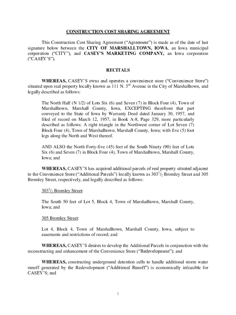 Fillable Online Cost Sharing Agreement Sample ClausesLaw Insider Fax ...