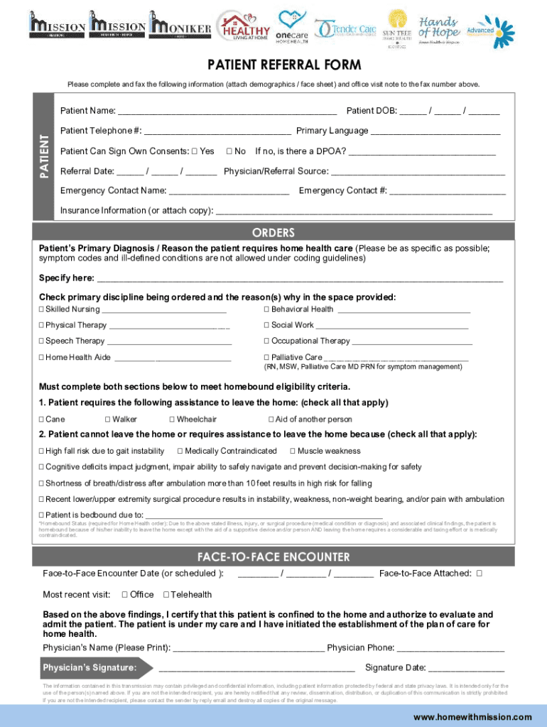 Fillable Online Please attach and fax the following with this patient ...