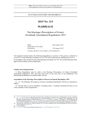 Fillable Online legislation data gov The Marriage (Prescription of ...