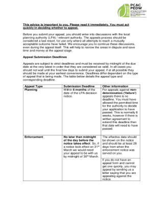 Fillable Online HOW TO COMPLETE YOUR PLANNING APPEAL FORM Fax Email ...