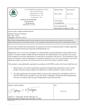 Fillable Online US EPA, Pesticide Product Label, DREXEL ME-TRY-BUZIN ...