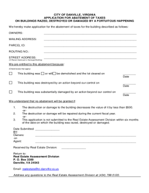 Fillable Online Abatement Form.doc Fax Email Print - pdfFiller