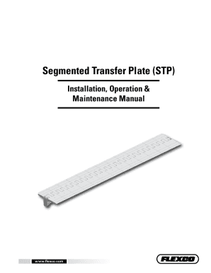 Fillable Online china.flexco.comSegmented-Transfer-PlatesSegmented ...