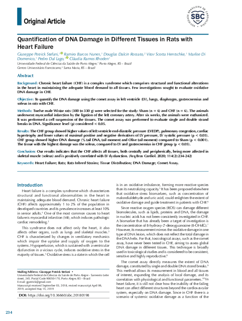 Fillable Online publicacoes cardiol Quantification of DNA Damage in ... Fillable Online publicacoes cardiol Quantification of DNA Damage in ...