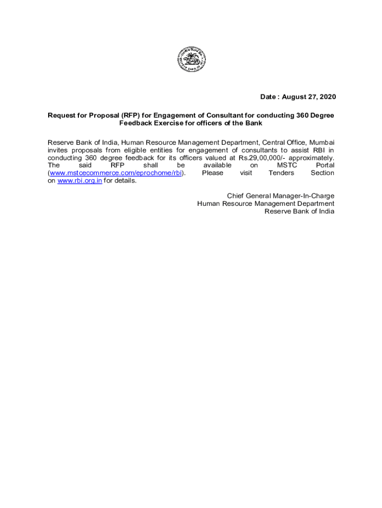 Fillable Online REQUEST FOR PROPOSAL (RFP) - CaliforniaREQUEST FOR ...