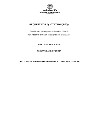 Fillable Online REQUEST FOR QUOTATION(RFQ) - Reserve Bank of India Fax ...