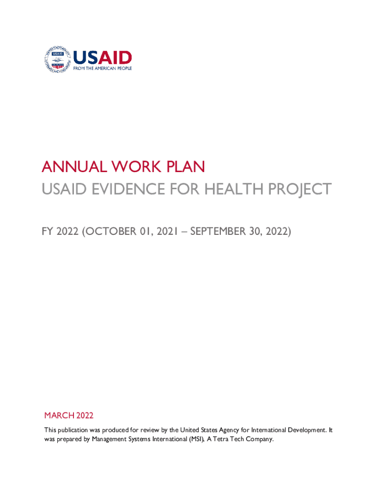 Fillable Online pdf usaid Attachment F: WORK PLAN TEMPLATE - United ...