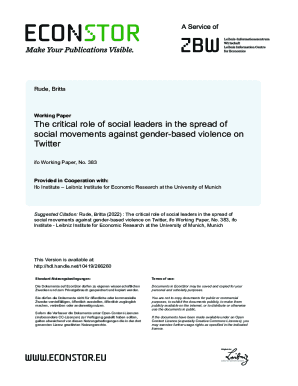 Fillable Online The critical role of social leaders in the spread of ...