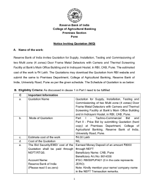 Fillable Online Name of the work: Fax Email Print - pdfFiller