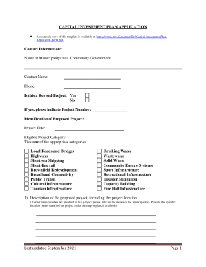 Fillable Online 11+ Capital Investment Plan Templates in PDFDOC Fax ...