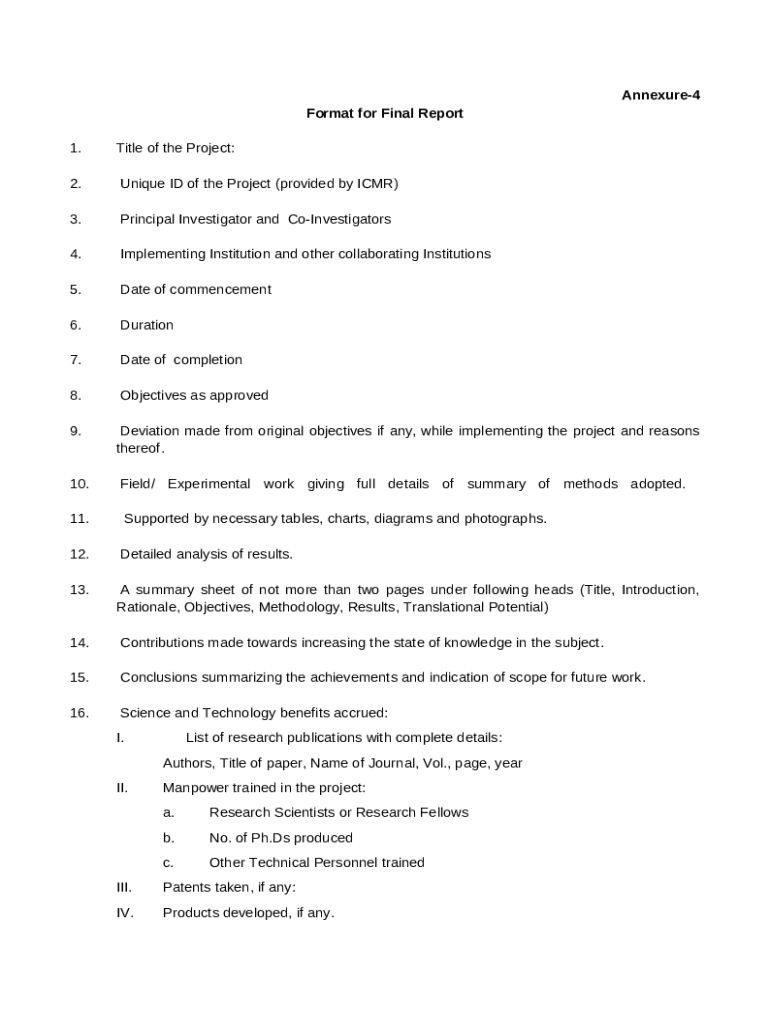main.icmr.nic.infilesuploaddocumentsAnnexure-4 at for Final Report ...