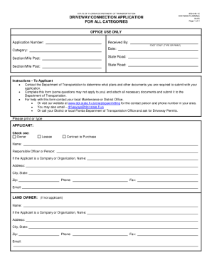 Fillable Online FDOT Office of Policy Planning Fax Email Print - pdfFiller