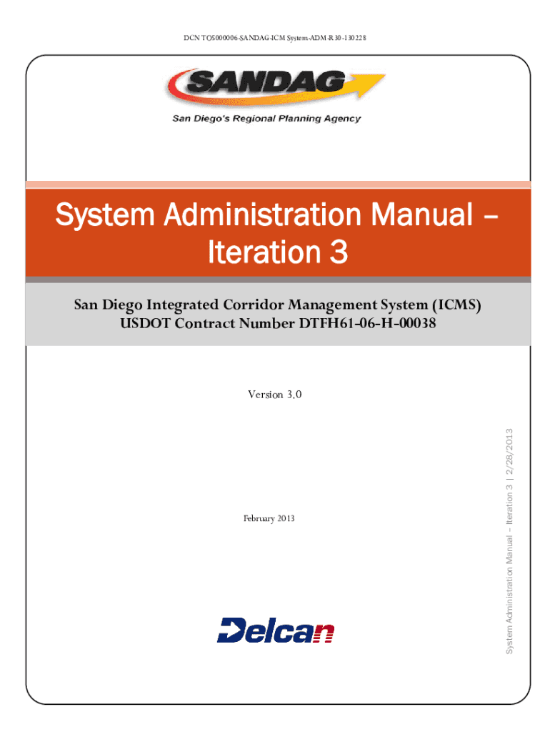 Fillable Online SanDiegoICMS System Administration Manual.docx Fax ...