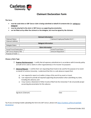 Fillable Online Recall Concur claim submitted or approved - SAP Concur ...