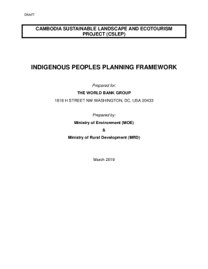 Fillable Online Indigenous People Planning Framework of the Cambodia ...