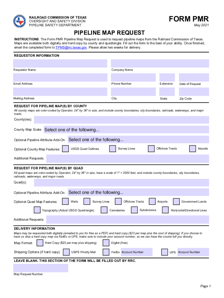 Fillable Online Pipeline Safety Forms - Railroad Commission of Texas ...